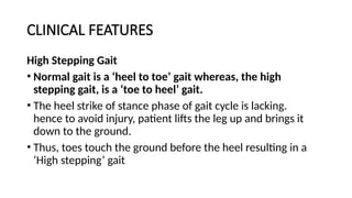 FOOT DROP AND ITS MANAGEMENT orthopedics | PPTX