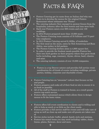 Footers catering media kit | PDF