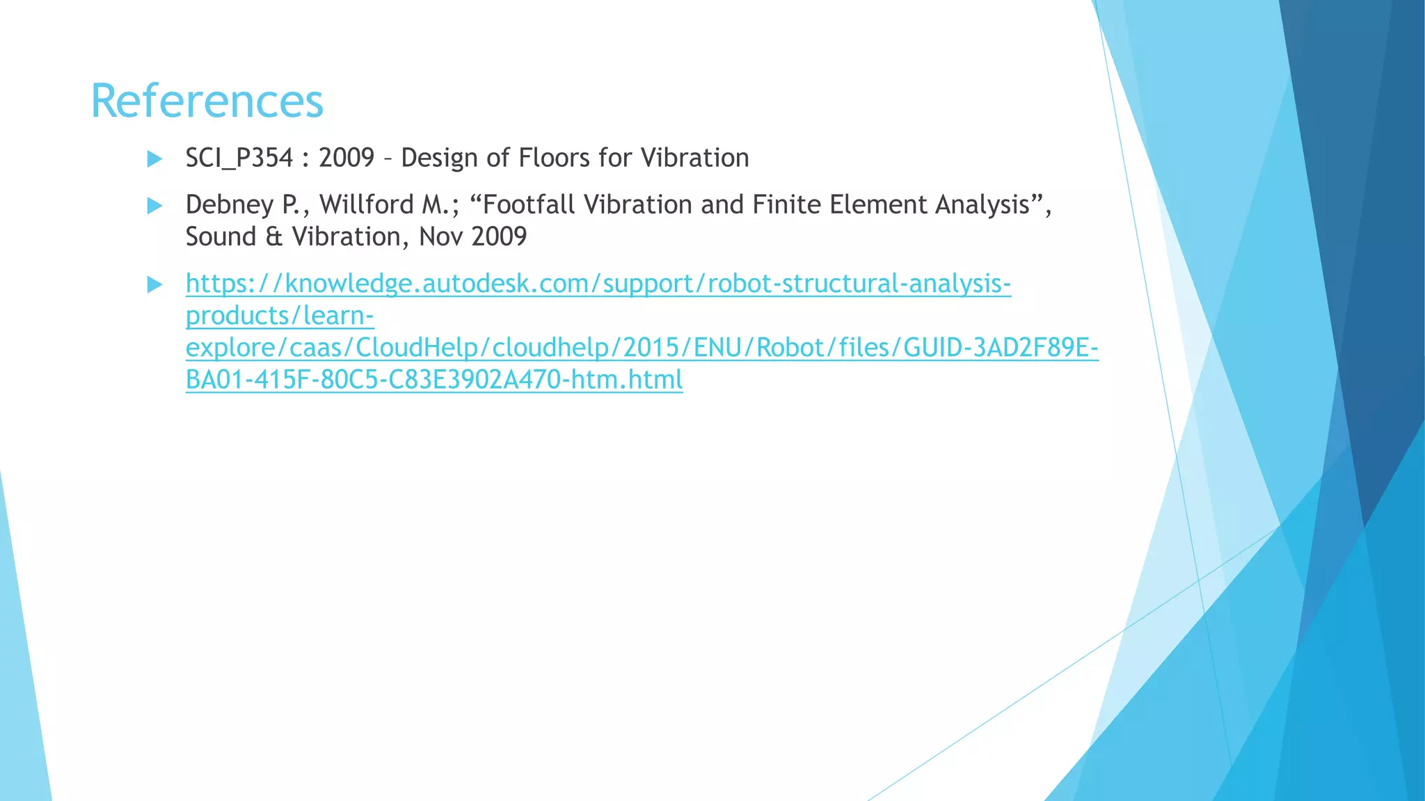 Footfall vibration analysis | PDF