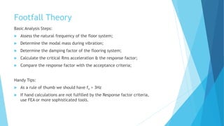 Footfall vibration analysis | PPTX