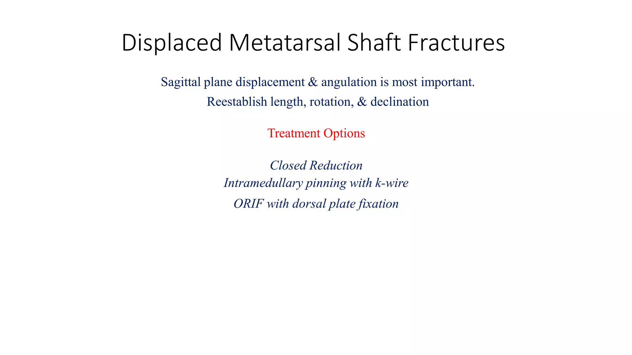 Foot fractures -meta tarsal fractures | PPTX