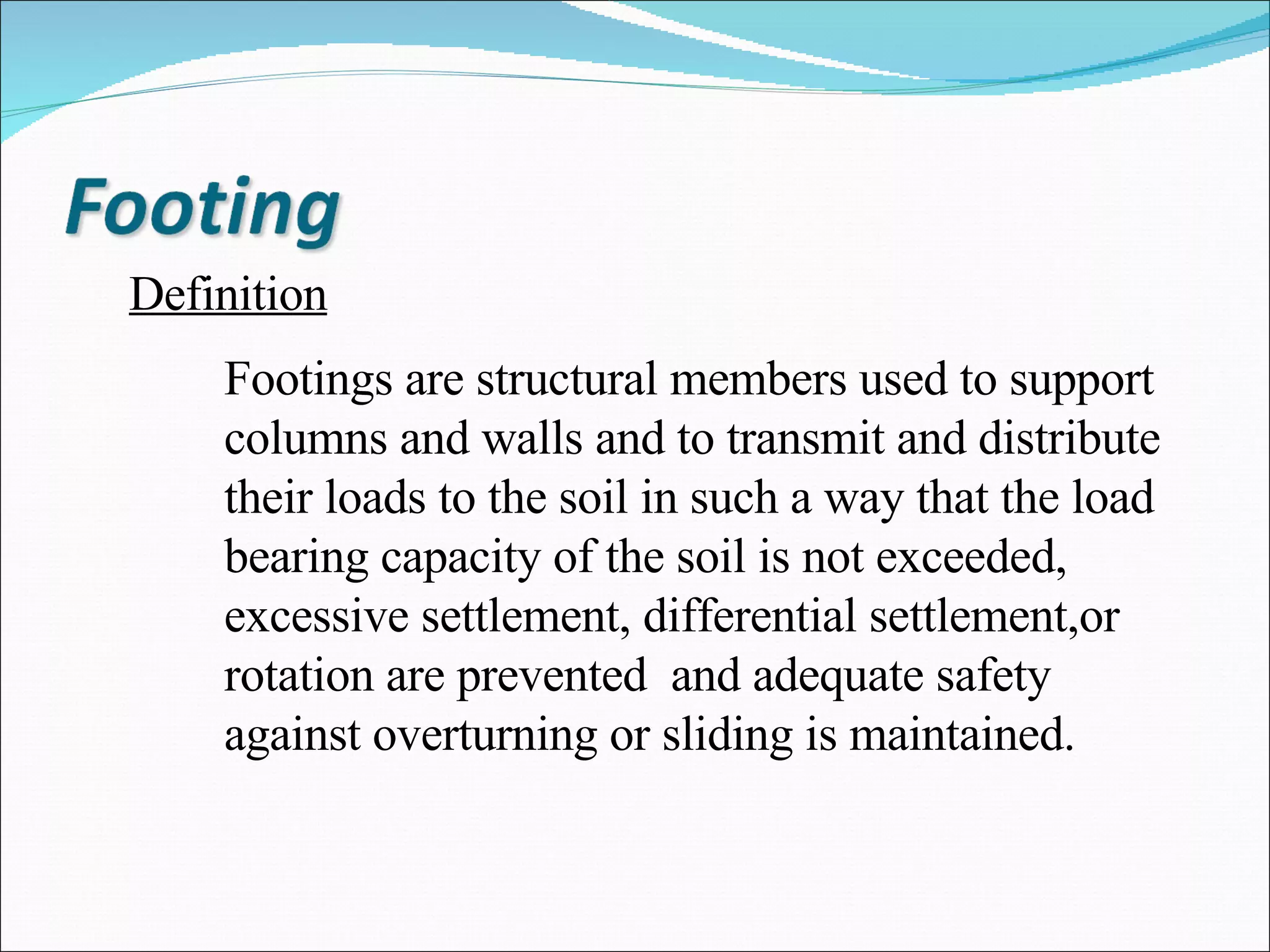 footing | PPT