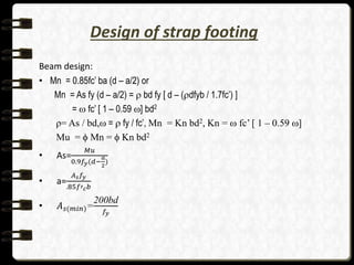 Footing design | PPTX