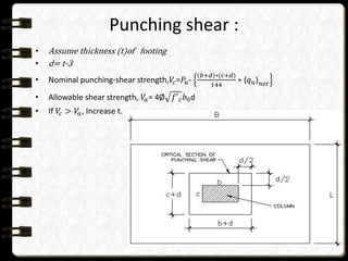 Footing design | PPTX