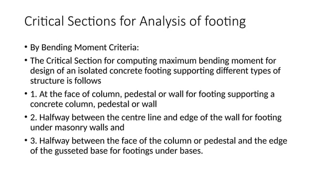 Footing Design - Isolated Footing Design | PPTX