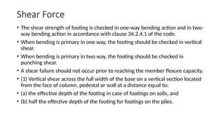 Footing Design - Isolated Footing Design | PPTX