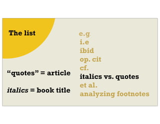 Footnote terminology | PDF