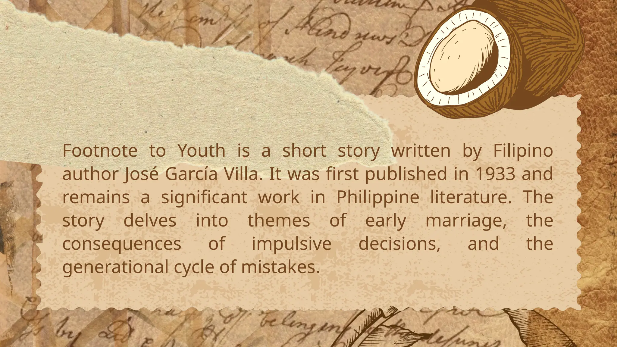 Footnote To Youth 21stcentury Literature Pptx