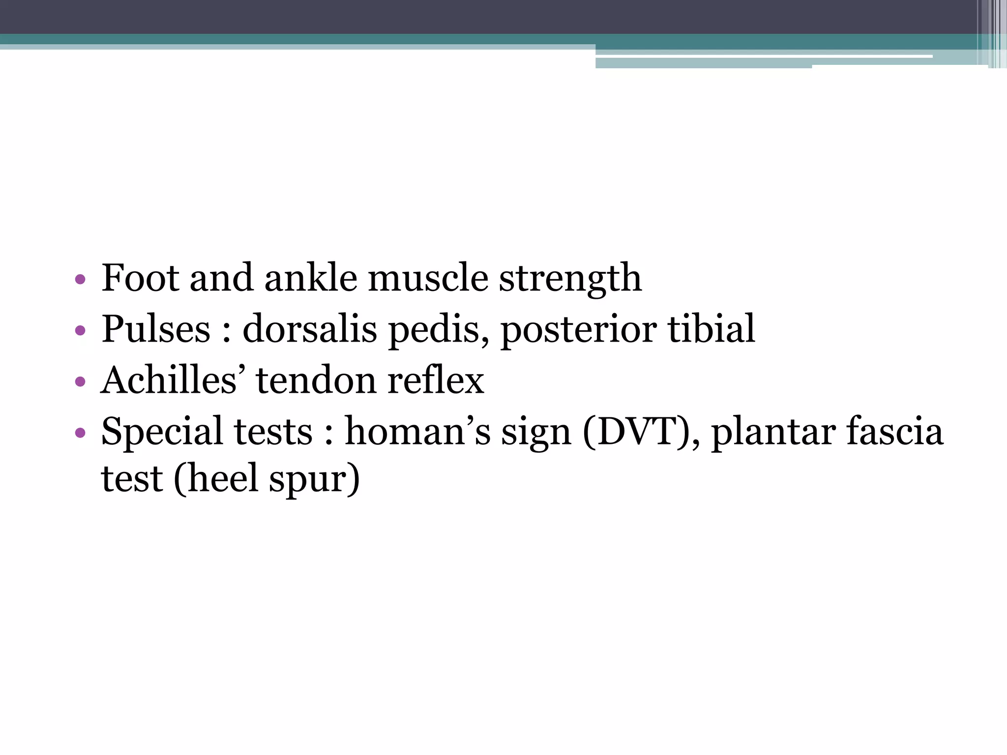 Foot orthoses | PPTX
