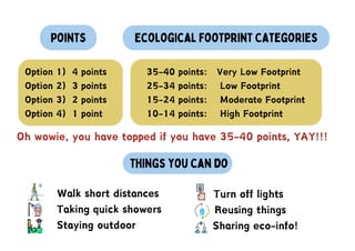 Calculate Your Ecological Footprint - For School Going Students | PDF