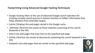 Footprint basics | PPTX