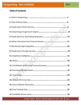 Footprinting | PDF