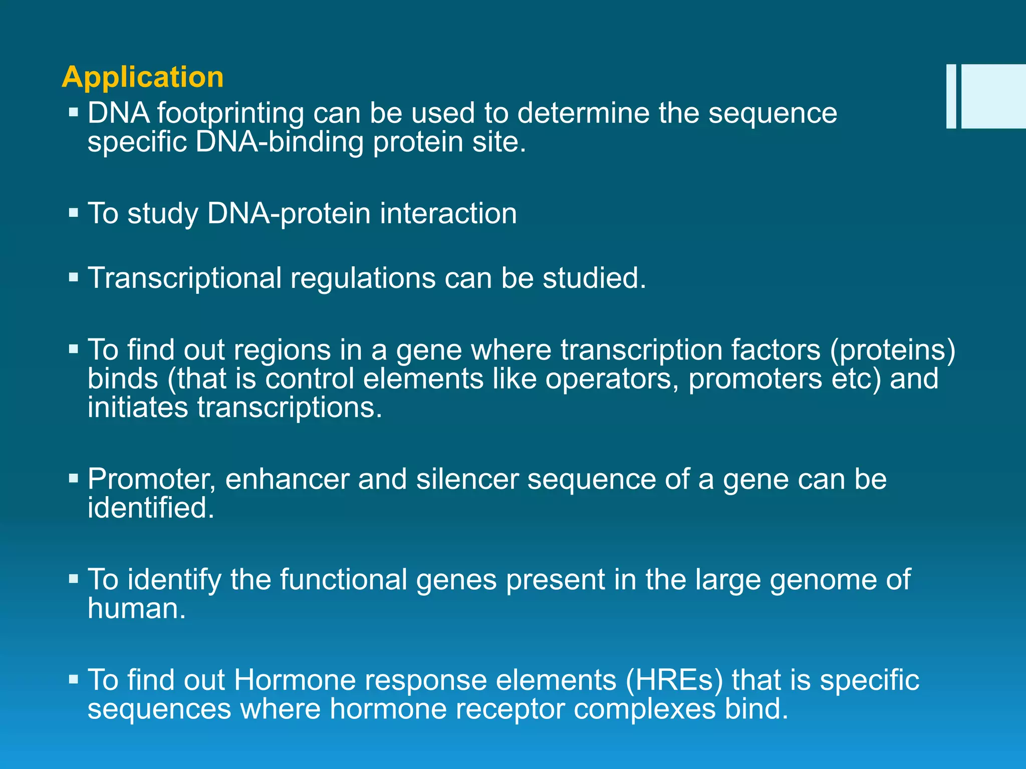 DNA footprinting | PPTX