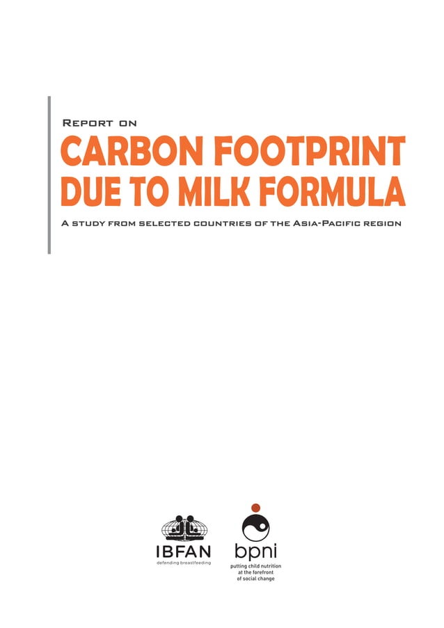Footprints due to milk formula a study from selected countries of the ...