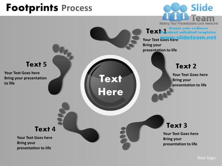 Footprints Process Powerpoint Presentation Slides Db Ppt Templates 