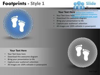 Footprints style 1 powerpoint presentation slides db ppt templates | PPT