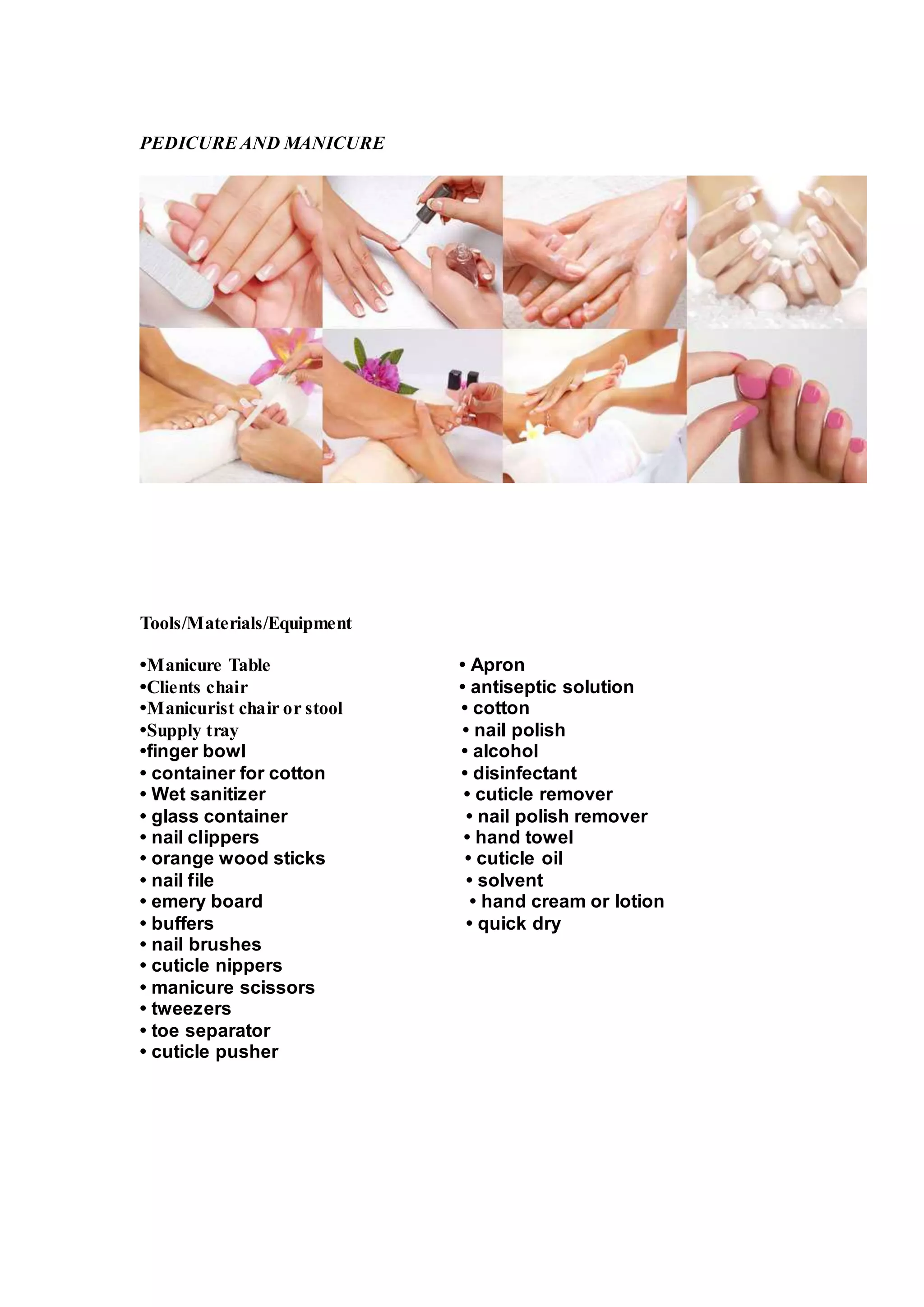 Foot spa tools | DOC