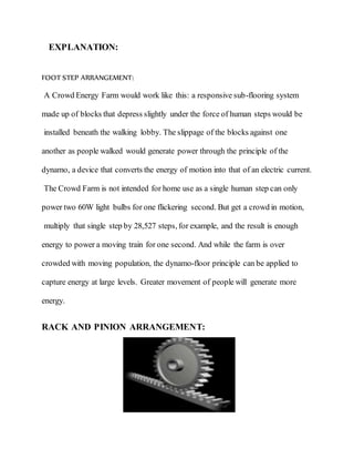 Foot step power generating system | DOCX