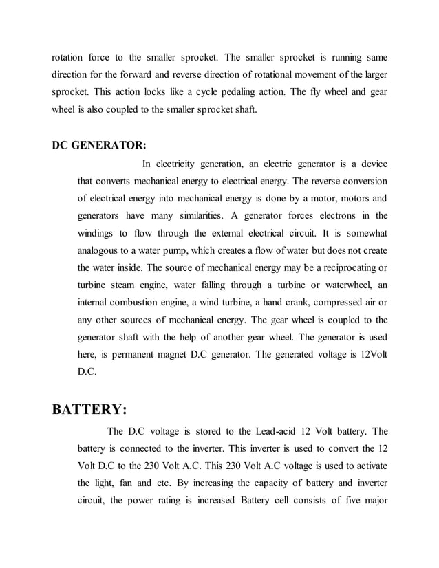 Foot step power generating system | PDF