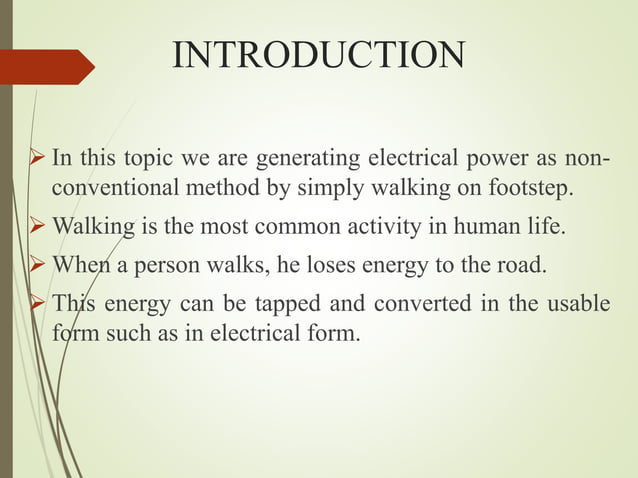 Foot step power generation.ppt | Technology & Computing