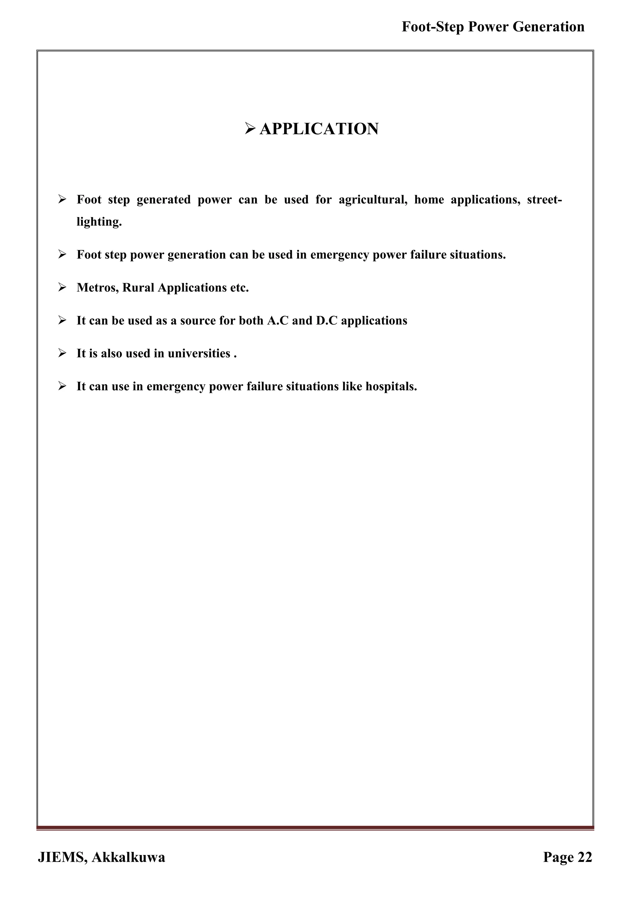 Foot step power generation(REPORT) ..pdf