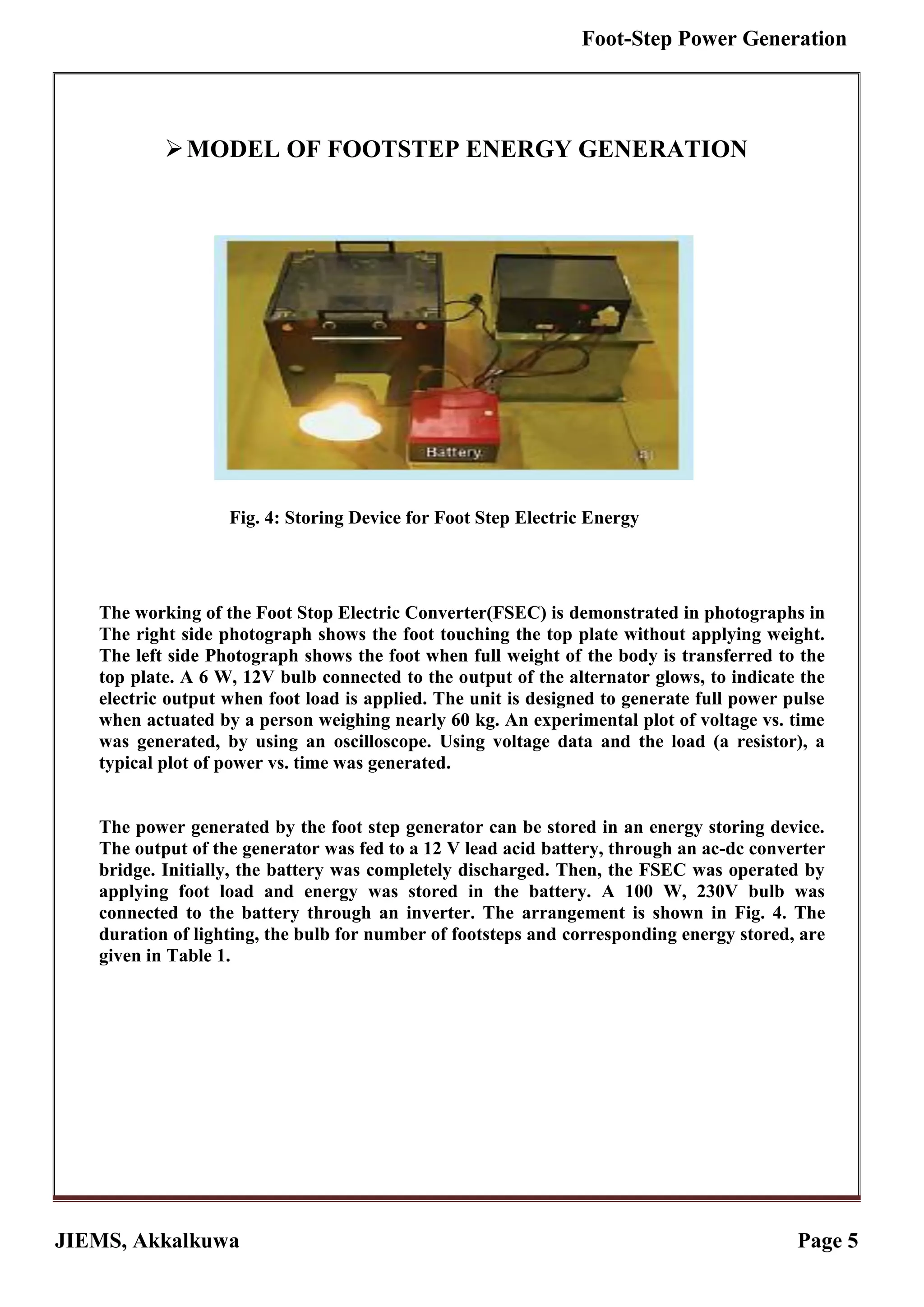 Foot step power generation(REPORT) ..pdf