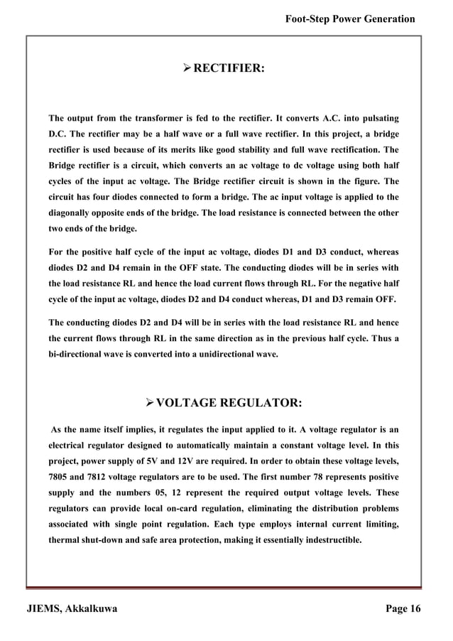 Foot step power generation(REPORT) ..pdf