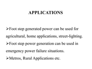 foot step power generation of generatwe electricity.pptx
