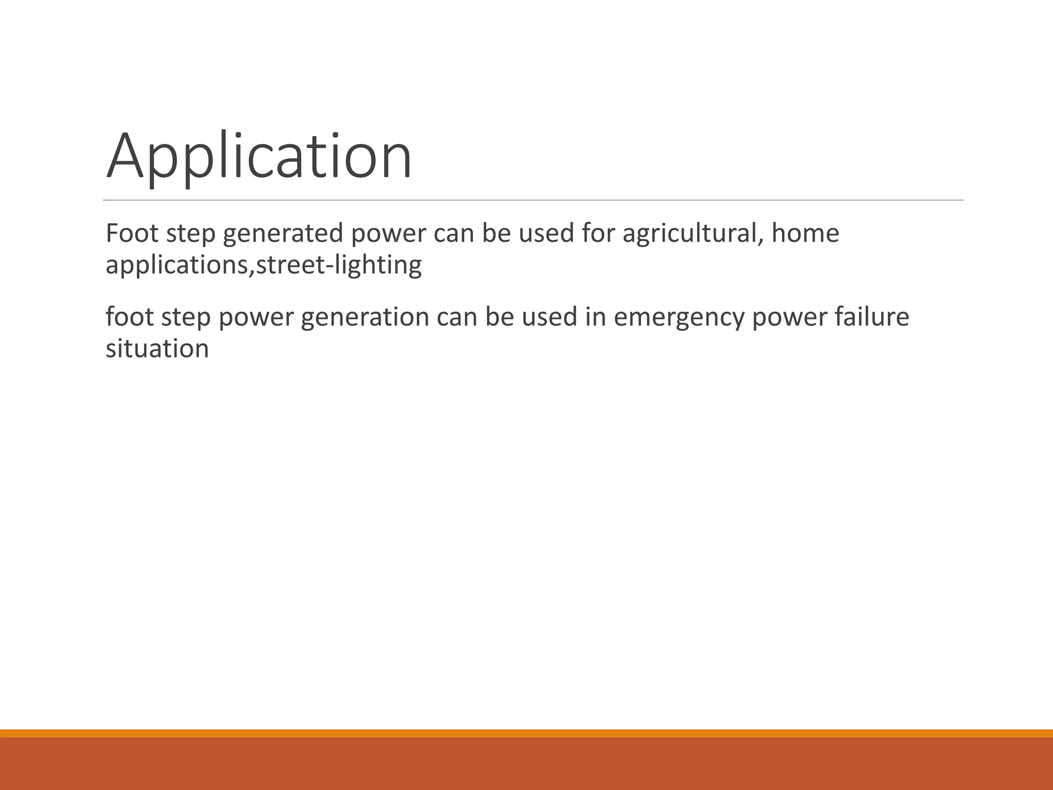 Foot step power generation,free energy,electrical energy | PPTX