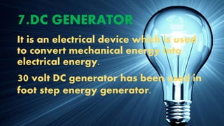 Footstep power generation system | PPTX