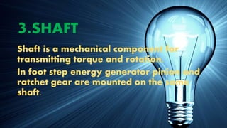 Footstep power generation system | PPTX