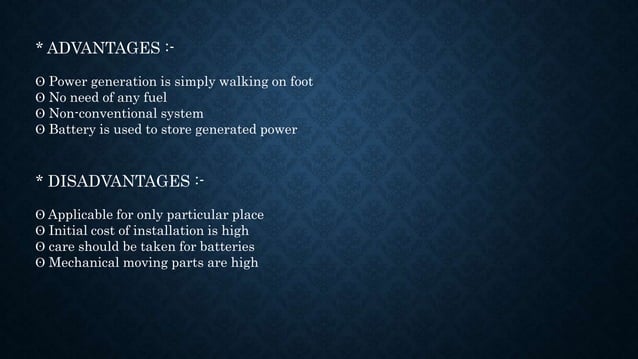 Footstep power generation system | PPTX