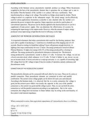 Footstep power generation system | PDF
