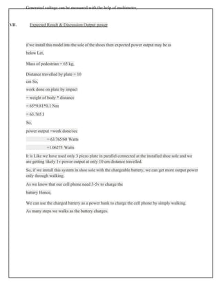 Footstep power generation system | PDF