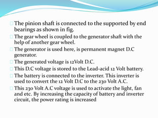 Foot step energy generator | PPT