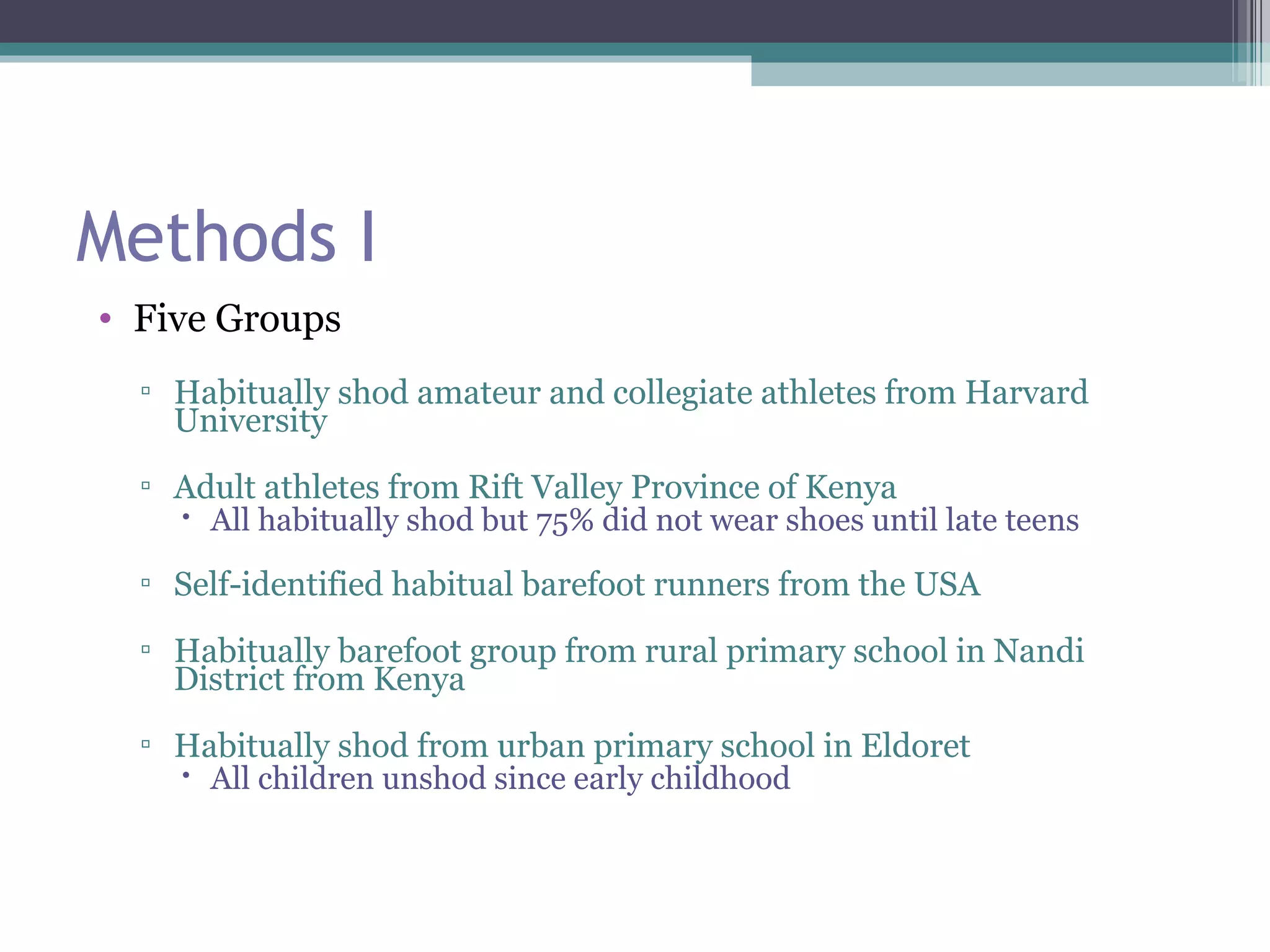 Foot strike patterns and collision forces in barefoot vs shod runners ...