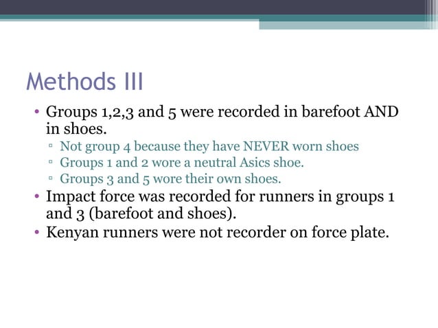 Foot strike patterns and collision forces in barefoot vs shod runners ...