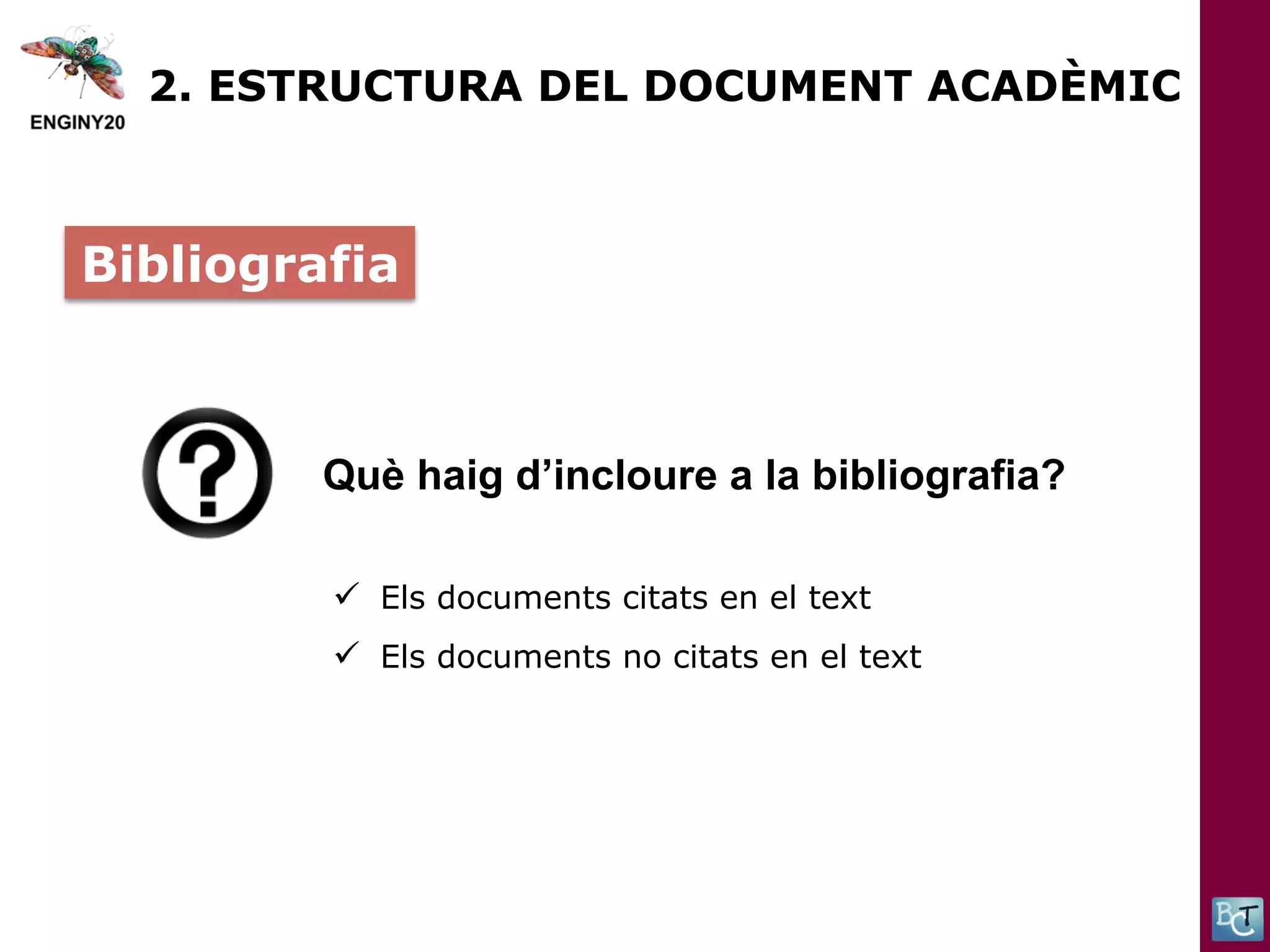 Pautes per elaborar estructurar i redactar un TFG/TFM | PPT