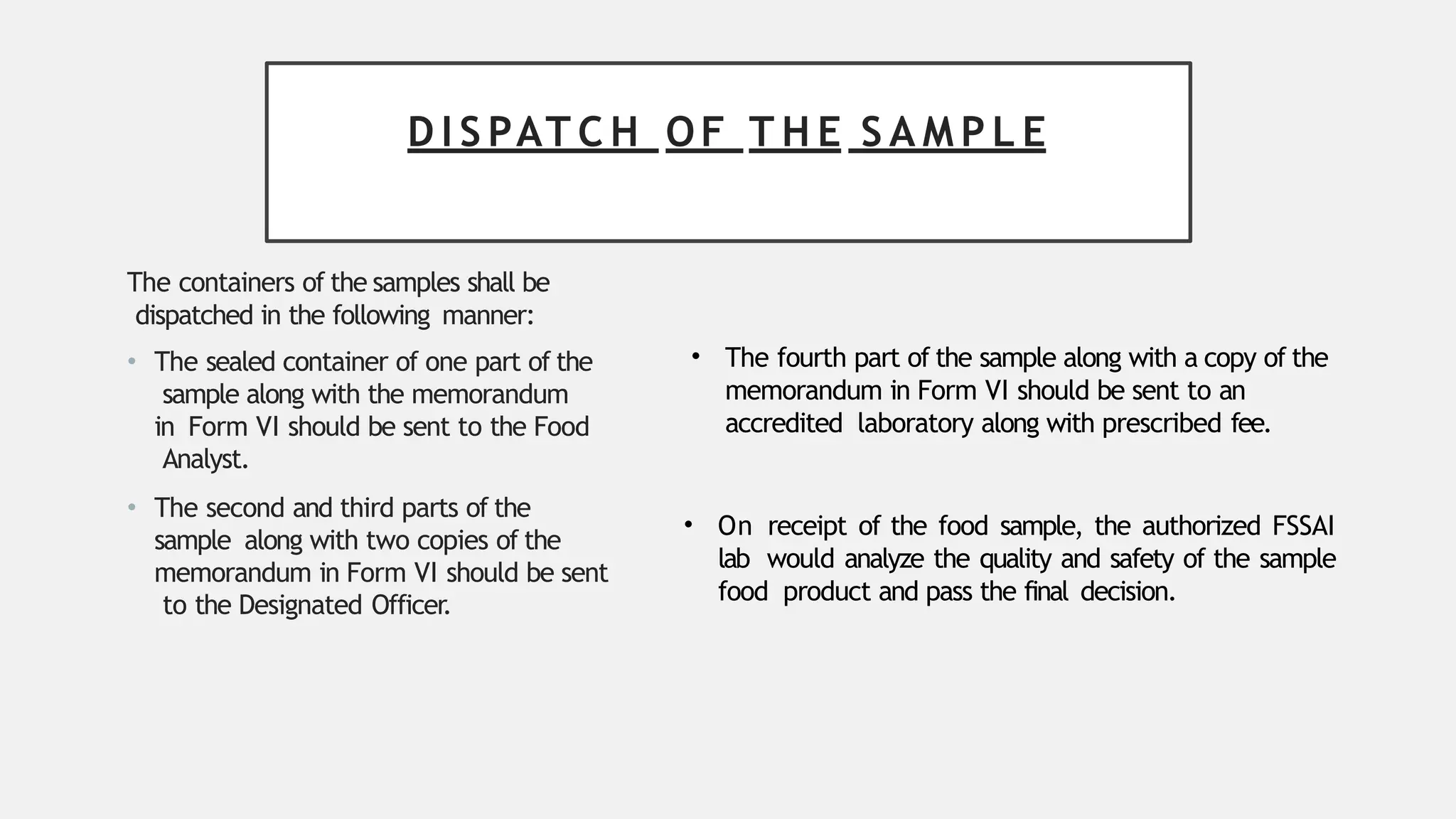 FOP-Food Sampling.powerpoint presentation | PPTX