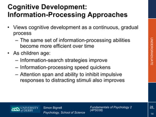 Cognitive Develepment - Fundamentals of Psychology 2 - Lecture 2 | PPT