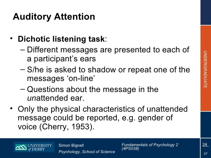 Dichotic listening - nibhtvp