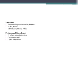 Fundamentals of Project Management - Basics | PPTX