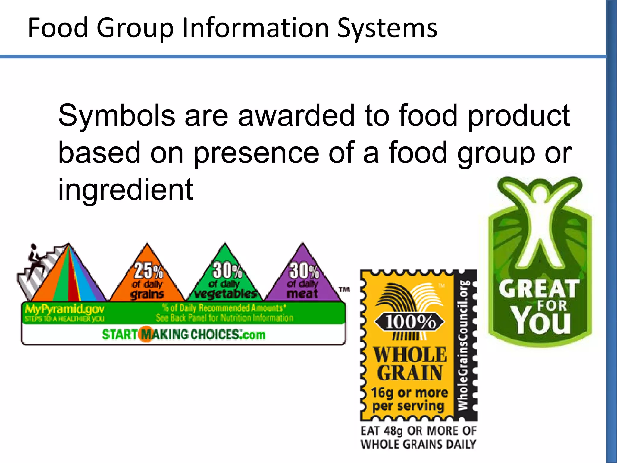 FOP Nutrition Rating Systems and Symbols_2013 | PDF
