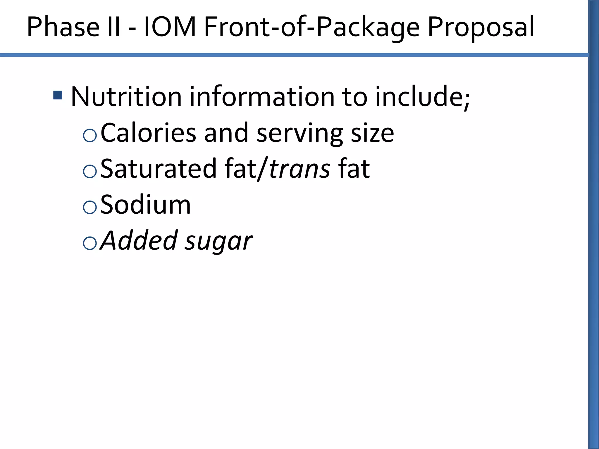 FOP Nutrition Rating Systems and Symbols_2013 | PDF