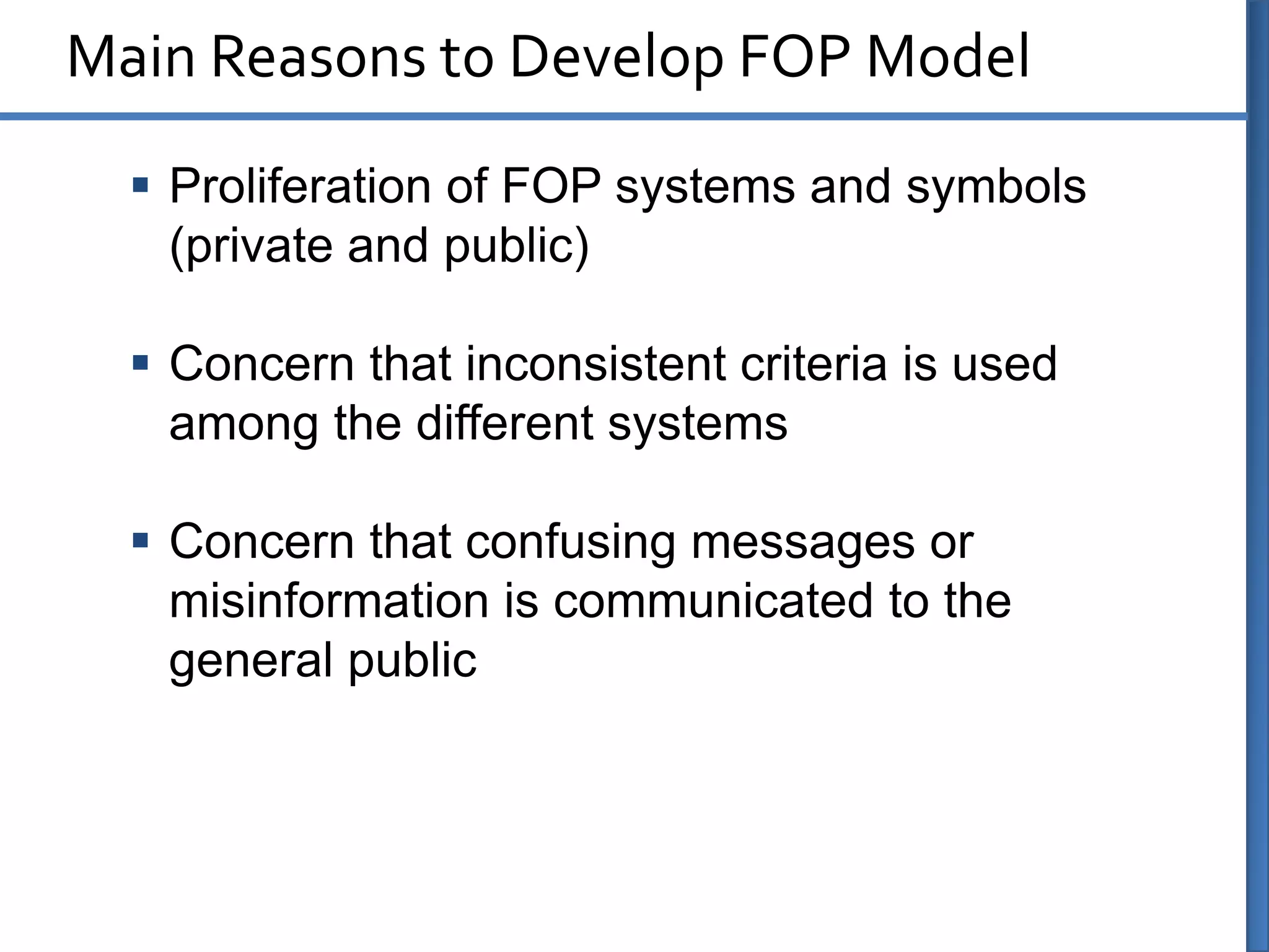 FOP Nutrition Rating Systems and Symbols_2013 | PDF