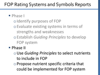 FOP Nutrition Rating Systems and Symbols_2013 | PDF | Healthy Cooking ...