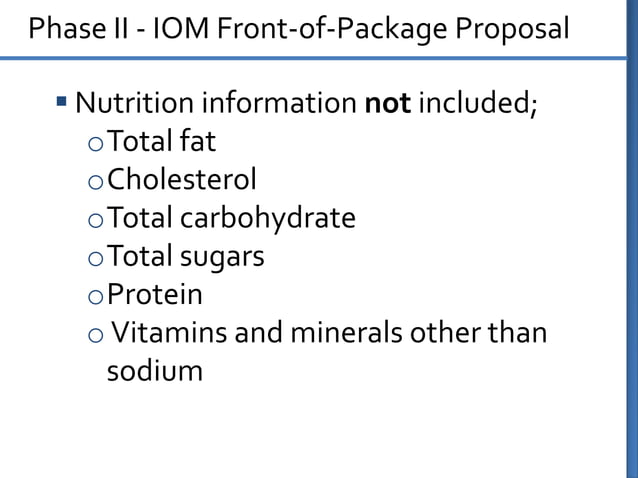 FOP Nutrition Rating Systems and Symbols_2013 | PPT