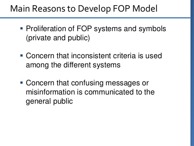 FOP Nutrition Rating Systems and Symbols_2013