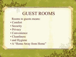 Types of Hotel Rooms | PPTX