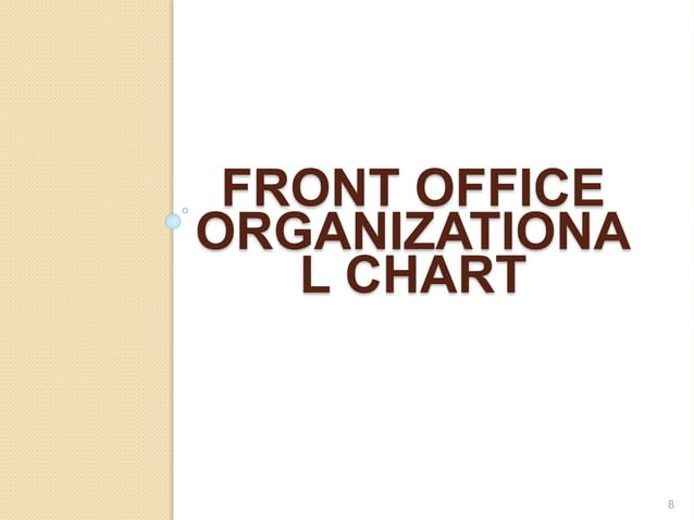 INTRODUCTION TO FRONT OFFICE | PPTX